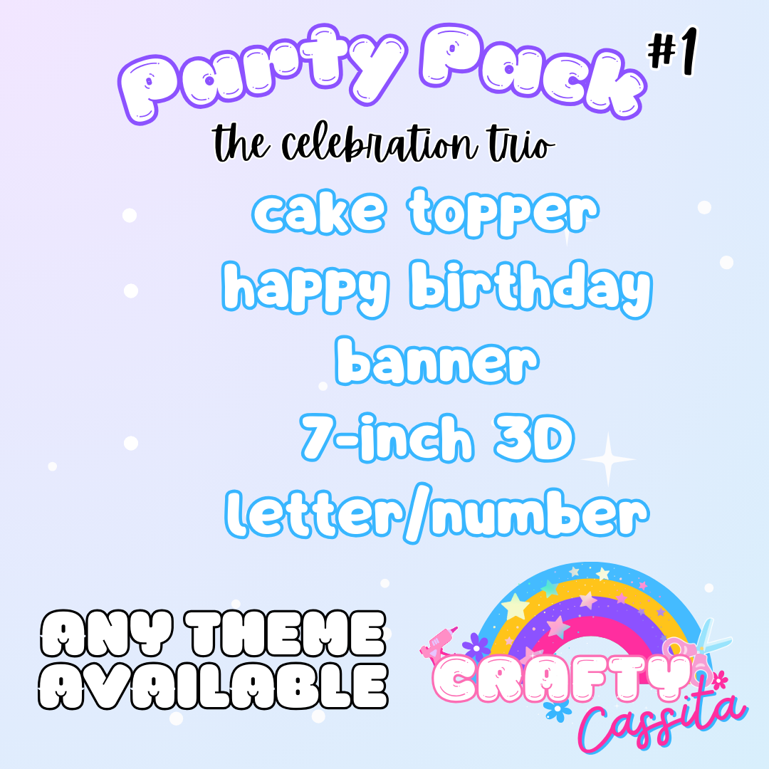 Celebration Trio Party Pack – CraftyCassita