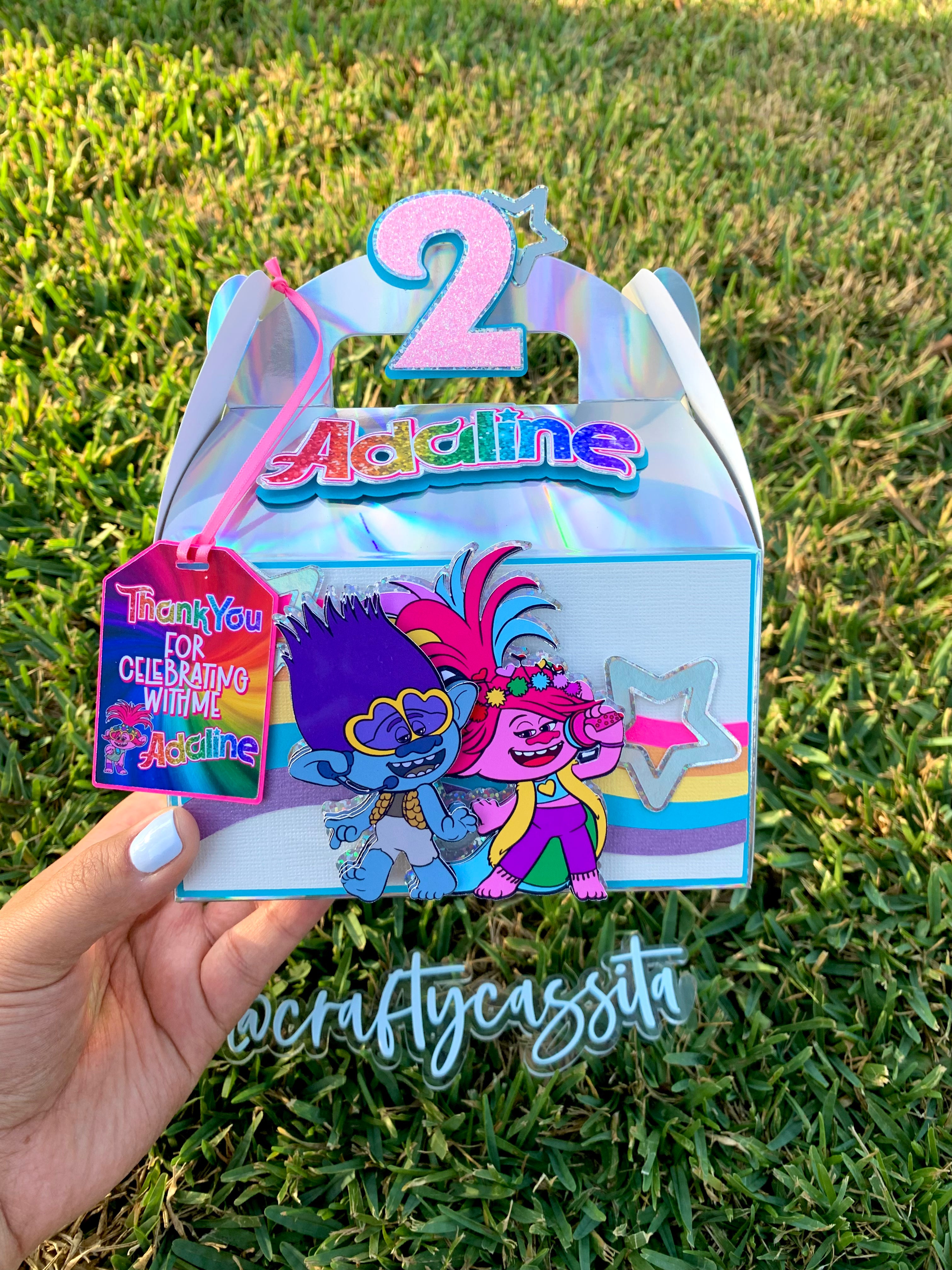 Trolls Favor Boxes – CraftyCassita