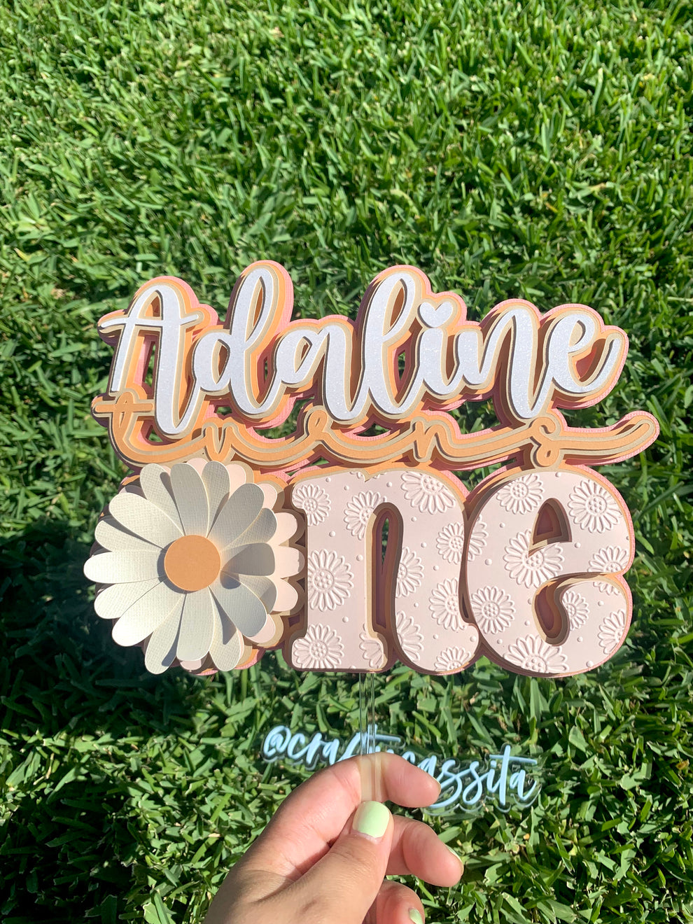 Daisy 3D Cake Topper – CraftyCassita